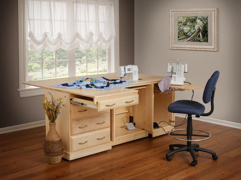 Sewing Center III | Gristmill Custom Furniture